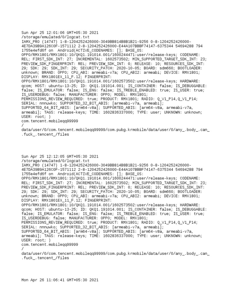 Logcat | PDF | Embedded Linux Distributions | Android (Operating System)
