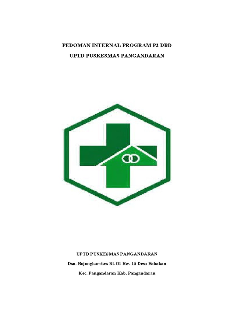Pedoman Internal Program P2 DBD Puskesmas Pangandaran | PDF