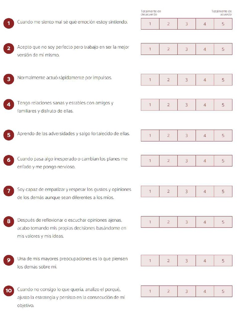 Test de Madurez | PDF