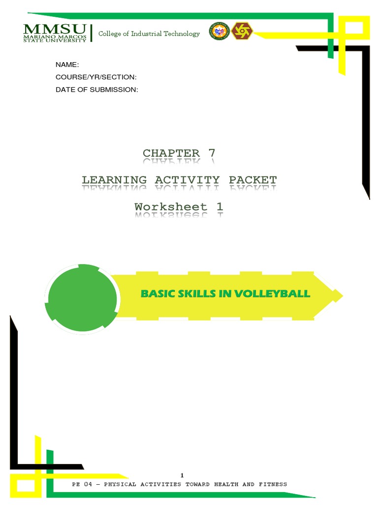 Lap 10 Worksheet 1 | PDF | Volleyball | Athletic Sports