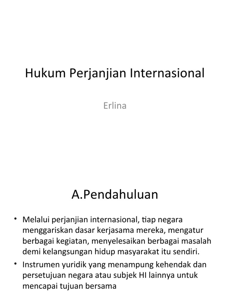 Hukum Perjanjian Internasional | PDF
