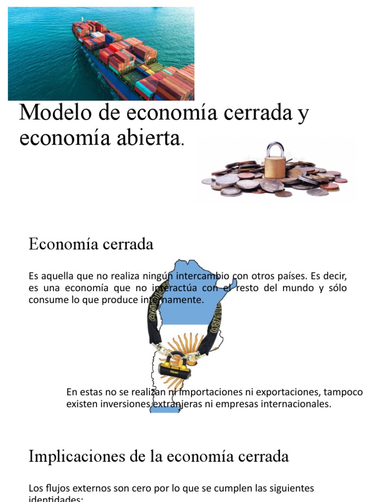 Modelo de Economía Cerrada y Economía Abierta | PDF | Inversiones ...
