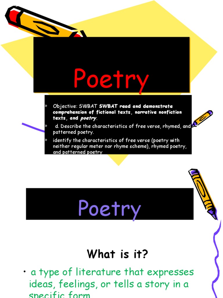 Fifth Grade Poetry Unit | PDF | Rhyme | Poetry