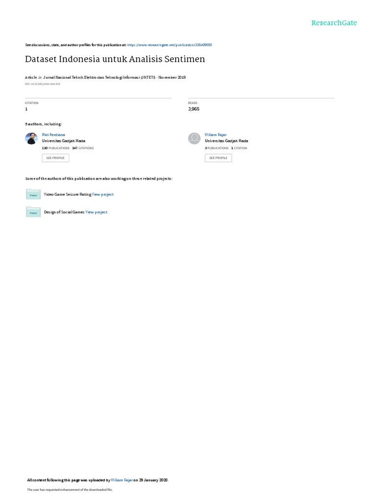 Dataset Indonesia Untuk Analisis Sentimen | PDF | Indonesian Language ...