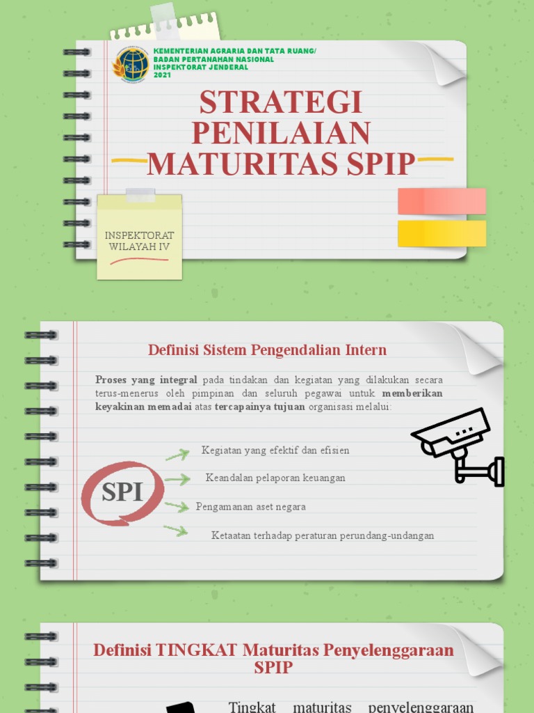 STRATEGI PENILAIAN MATURITAS SPIP NEW - Edited | PDF