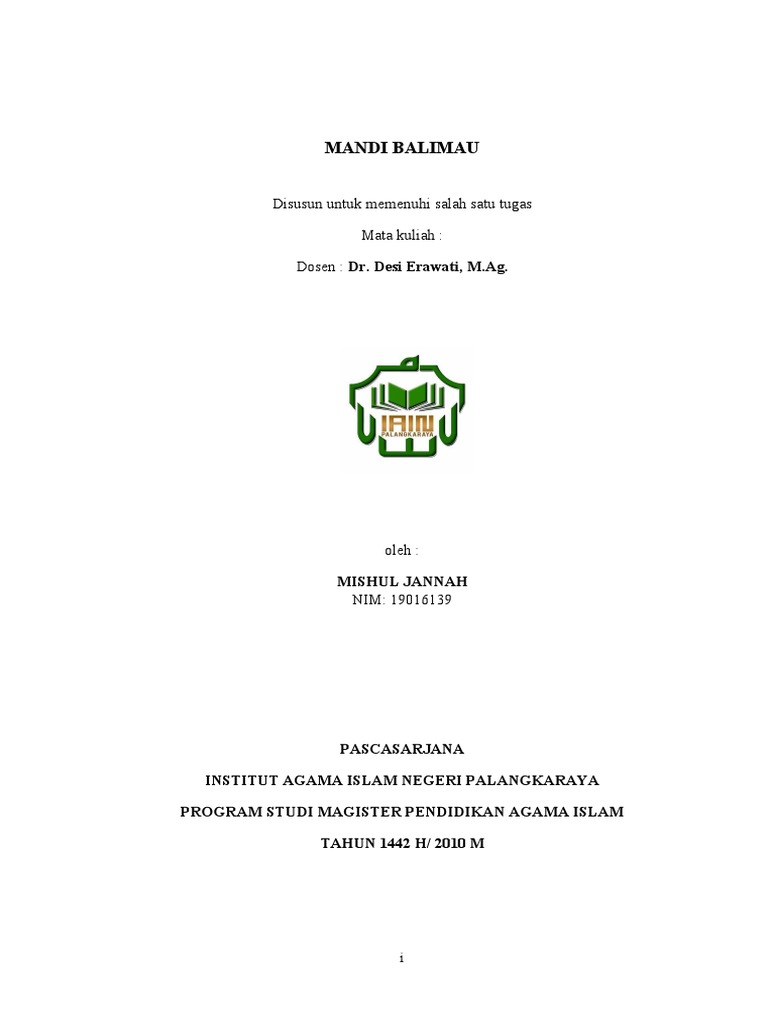 Nilai Tradisi Mandi Balimau Minangkabau | PDF | Agama & Spiritualitas