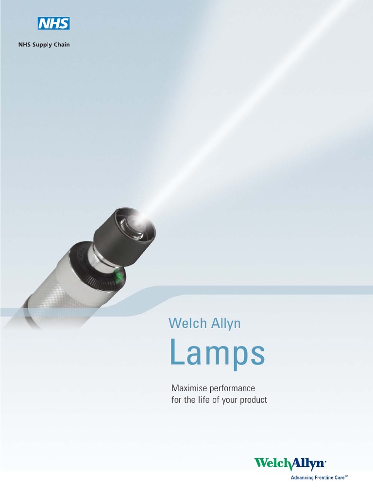 Welch Allyn Lamps | Download Free PDF | Manufactured Goods | Equipment
