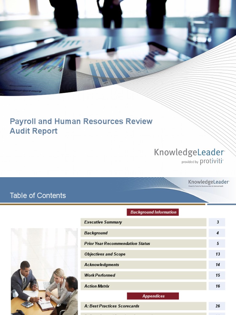 Payroll-HR Review Audit Report | PDF | Human Resources | Payroll