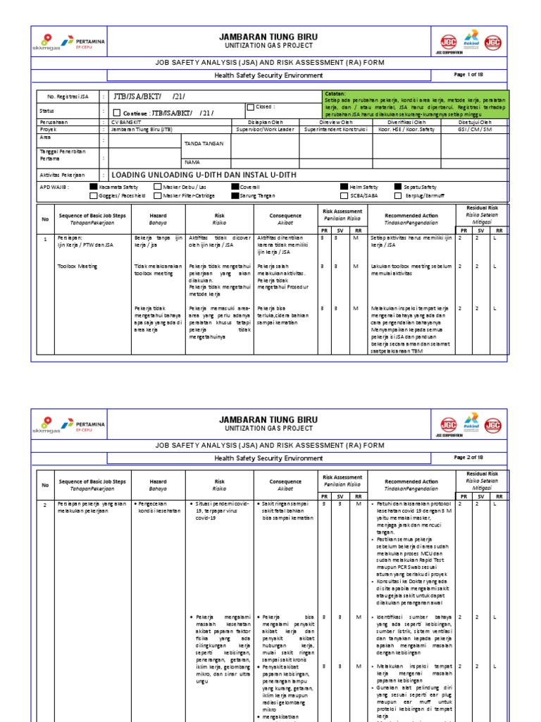 Loading Unloading Besi, U-Dith, Duct Beng Dan Instal U-Dith Dan Duct Beng-1 | PDF