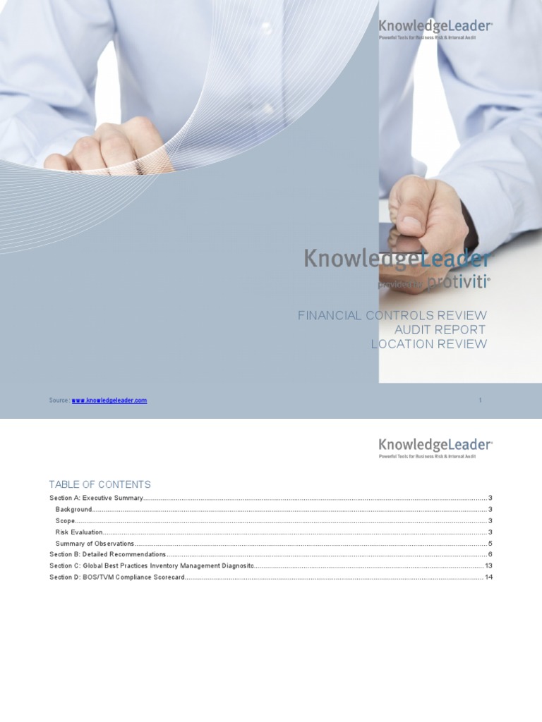 Financial Controls Audit Report Summary | PDF | Accounts Payable ...