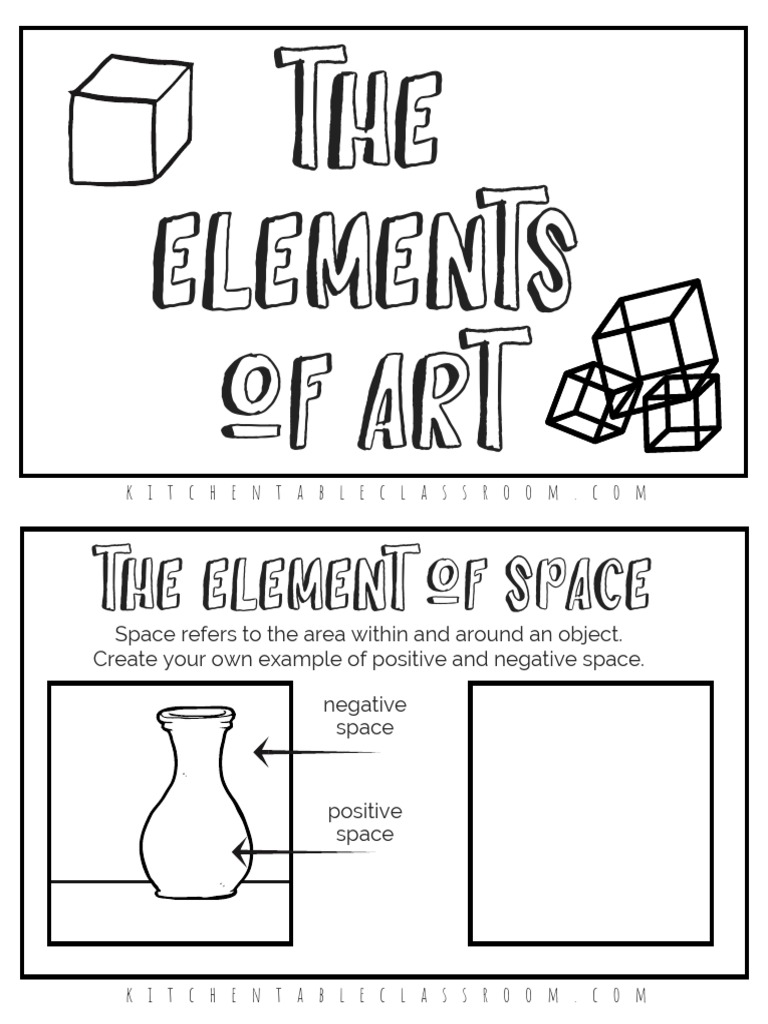 Elements of Art: Space and Line Activities | PDF