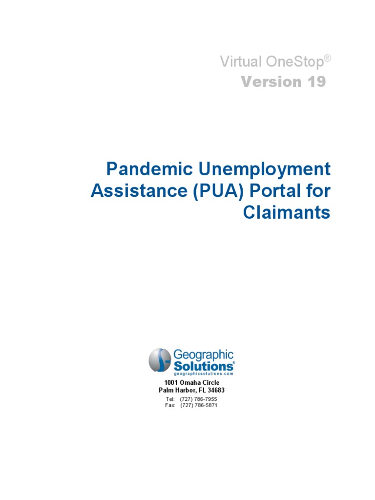 PUA System Guide 5.2020 | PDF | Unemployment Benefits | Copyright