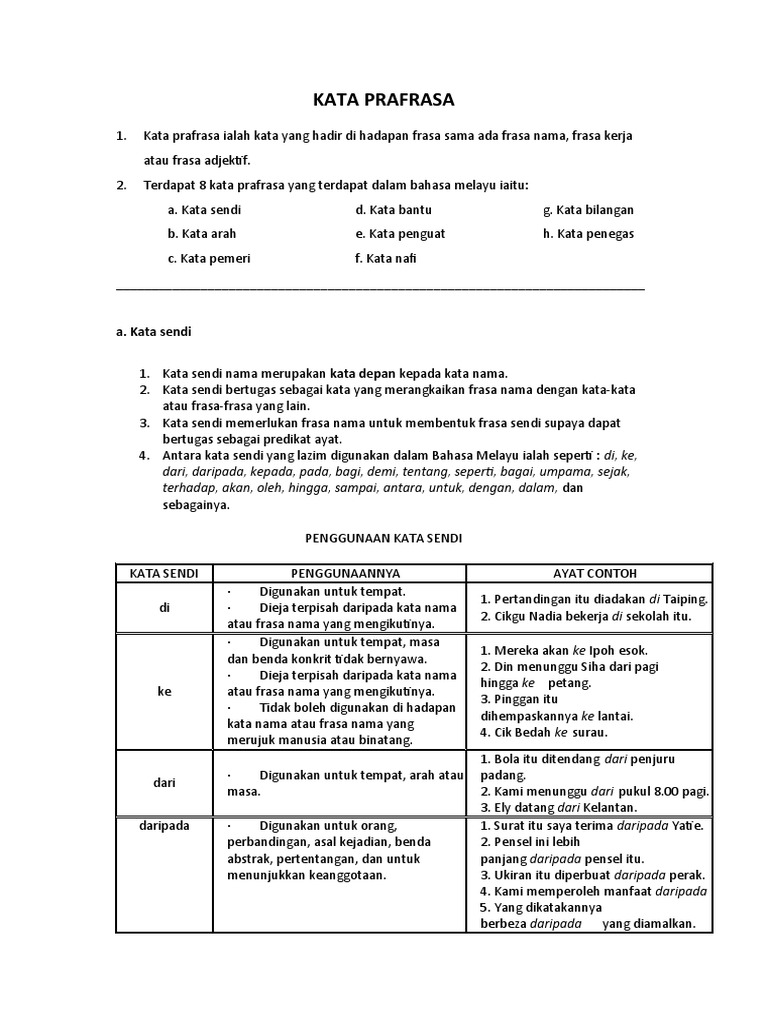 Kata Prafrasa | PDF