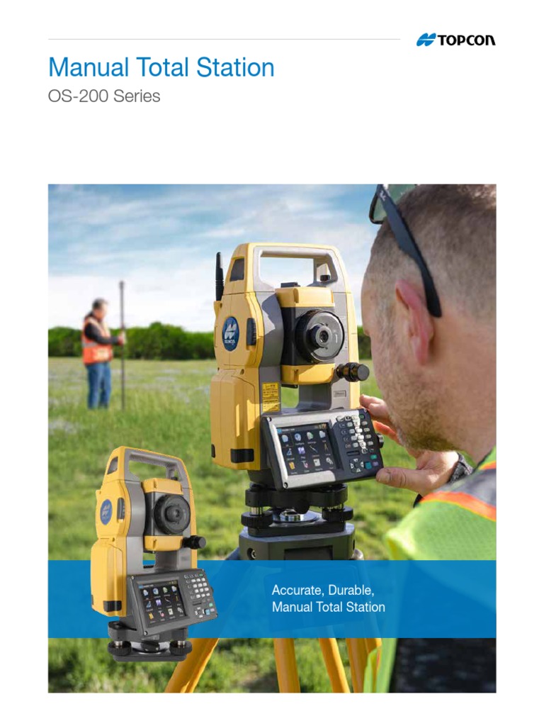Manual Total Station: OS-200 Series | PDF | Touchscreen | Computer Keyboard