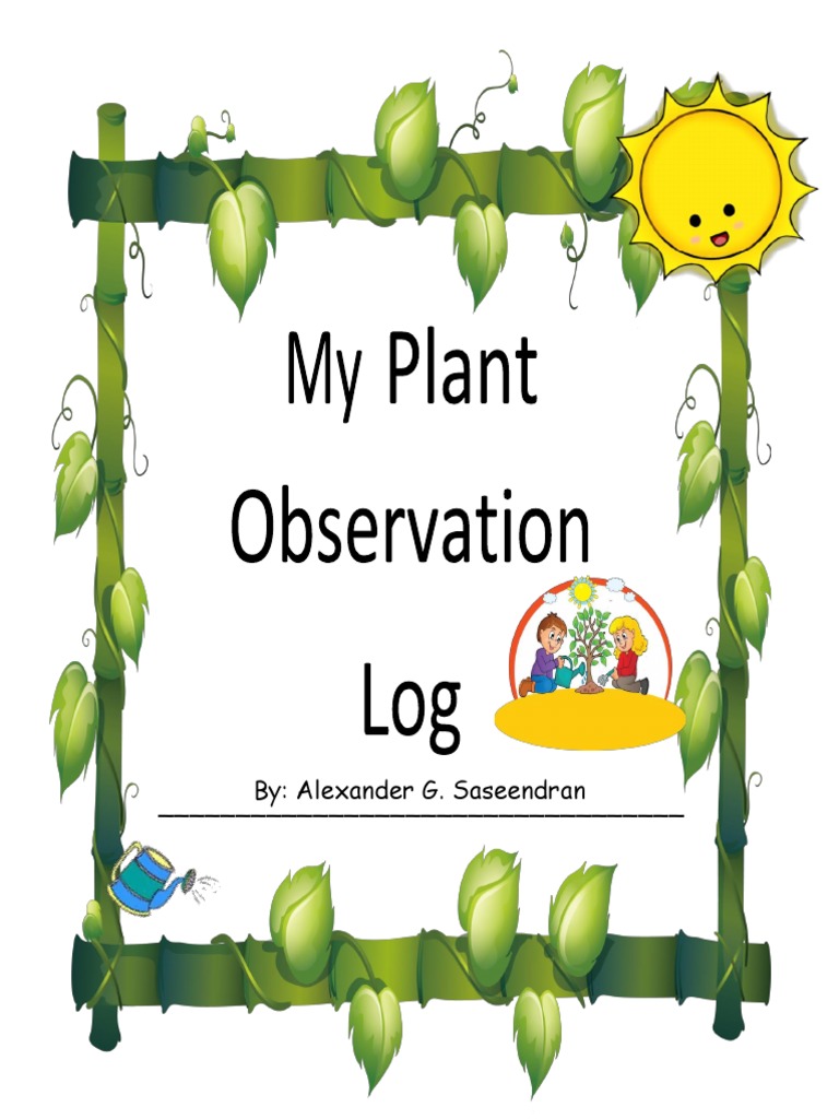 My Plant Observation Alexander G Saseendran | PDF
