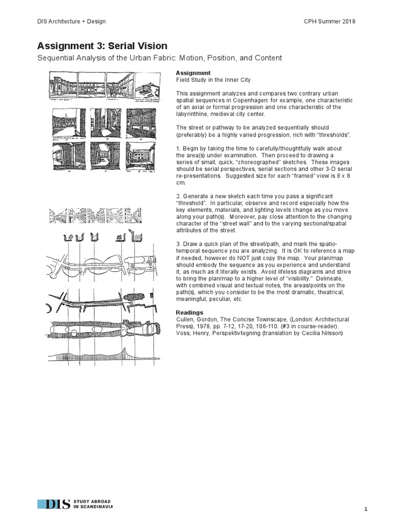 Assignment 3: Serial Vision: Sequential Analysis of The Urban Fabric ...