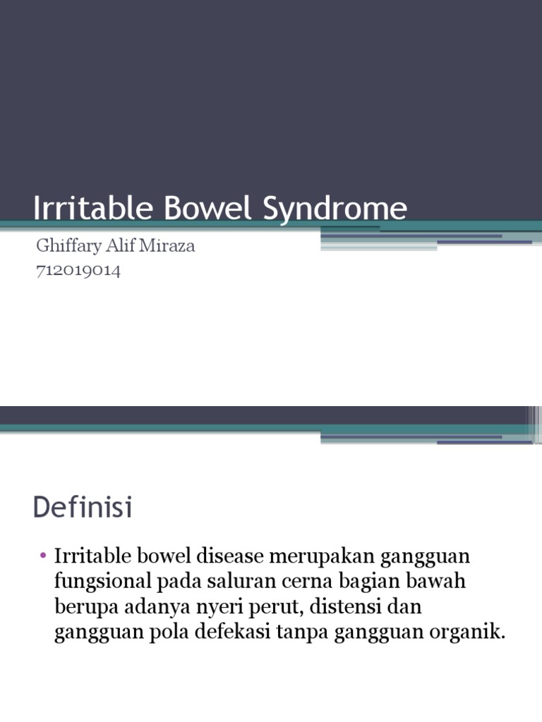Irritable Bowel Syndrome | PDF