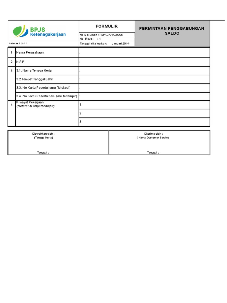 Formulir Permintaan Amalgamasi - XLSX - Amalgamasi | PDF