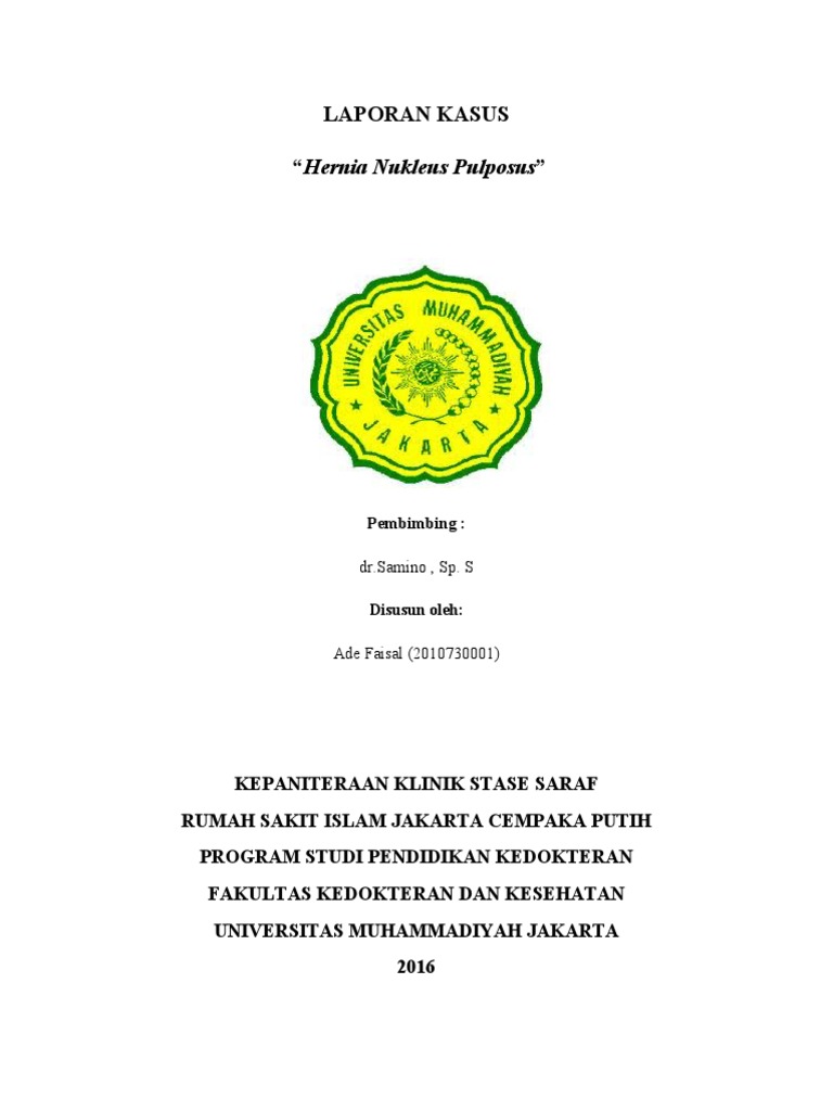 Laporan Kasus HNP | PDF