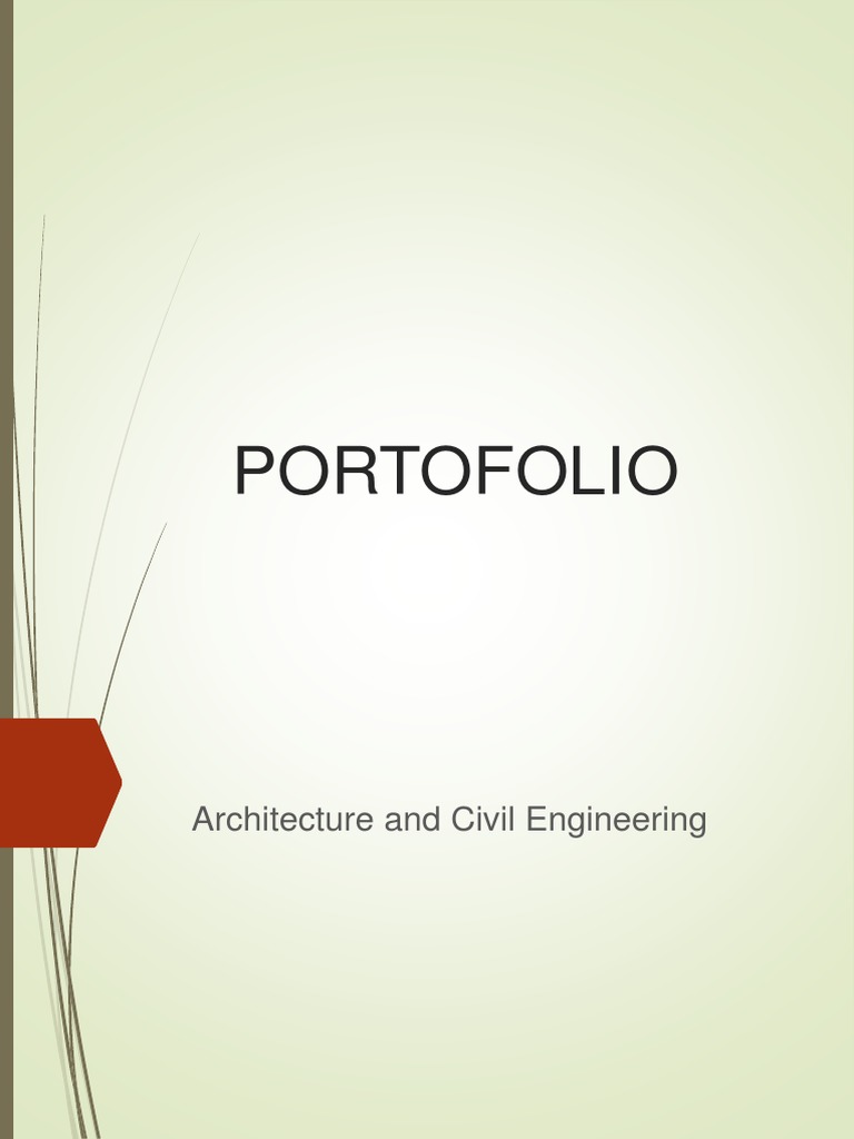 Civil Engineering Portfolio Overview | PDF | Computing | Business
