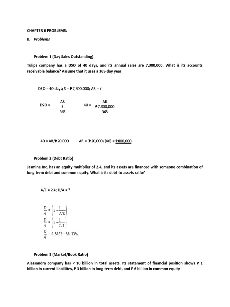 FM Chap 6 8 Probs | PDF | Balance Sheet | Equity (Finance)
