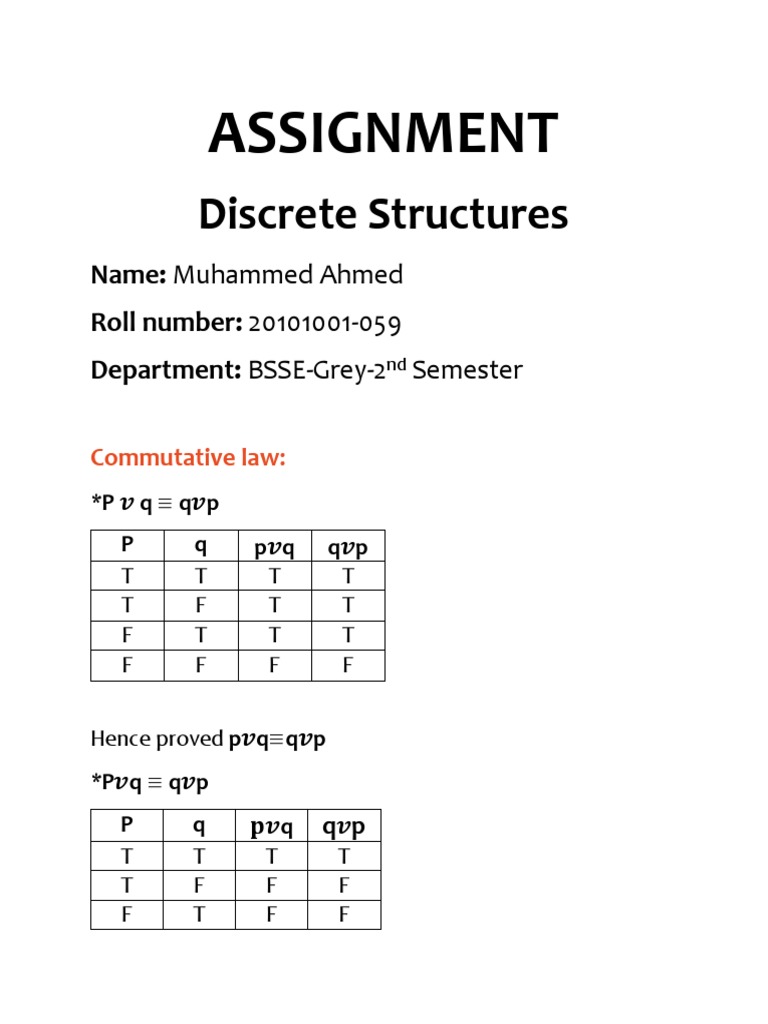 Proof of Equivalence Laws | PDF | Syntax (Logic) | Mathematical Concepts Proof of Equivalence Laws | PDF | Syntax (Logic) | Mathematical Concepts