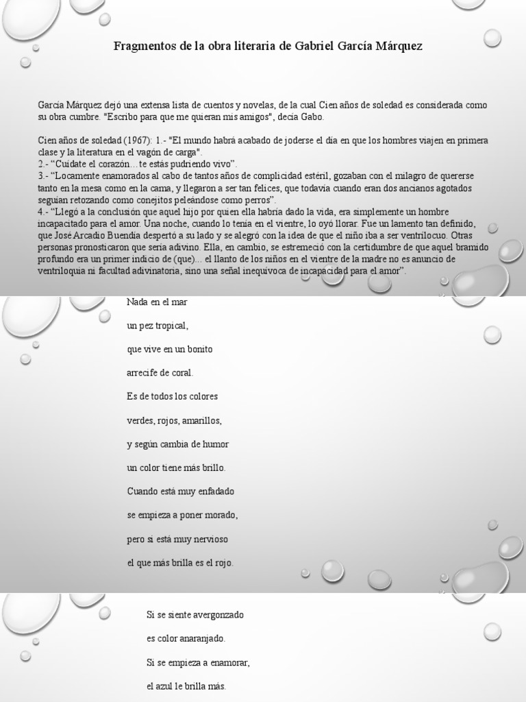 Fragmento de Obras Literarias | PDF | Gabriel García Márquez