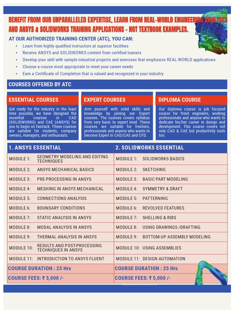 Brochure ANSYS SOLIDWORKS | PDF | Engineering