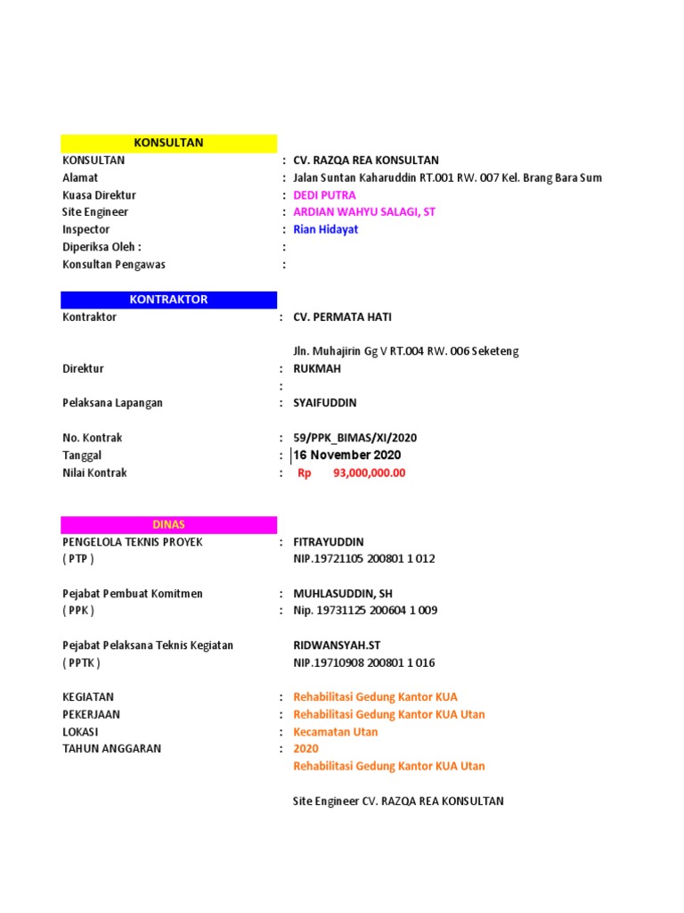 Cv. Permata Hati | PDF