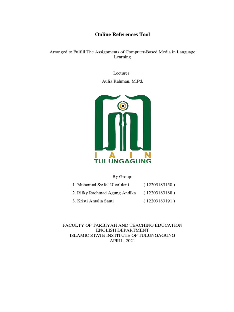 Group 4 - Online References Tool | PDF | Libraries | Dictionary
