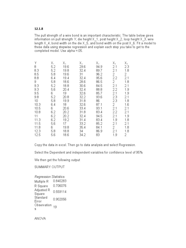 Regression Statistics | PDF | Errors And Residuals | Econometrics