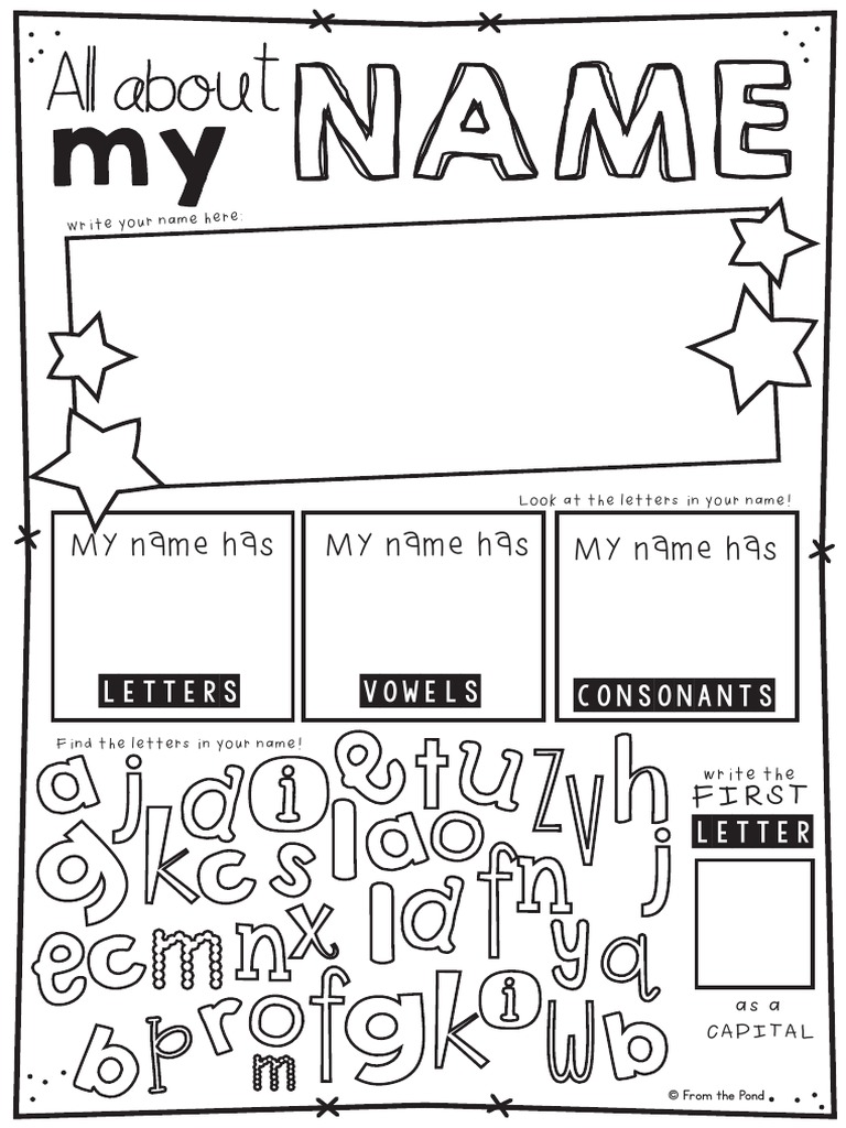 Letters Vowels Consonants: My Name Has My Name Has My Name Has | PDF