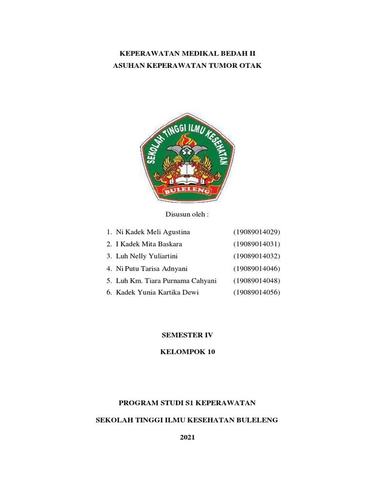 Kelompok 10 (Makalah Tumor Otak) | PDF