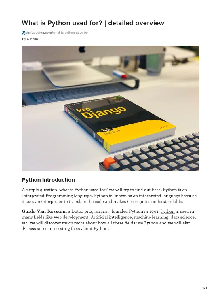 What Is Python Used For? | PDF | Python (Programming Language ...