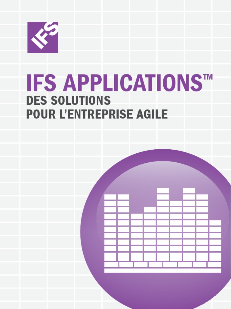 Brochure IFS Applications | PDF | Application | Internet des objets