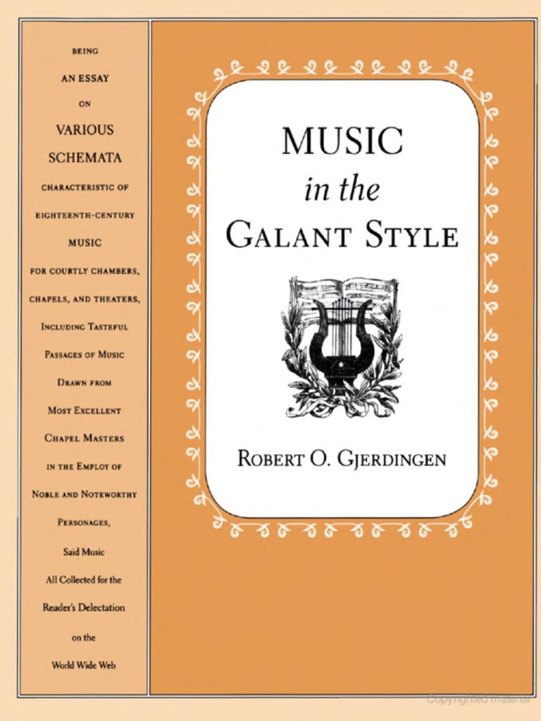 Gjerdingen-Music in The Galant Style | PDF