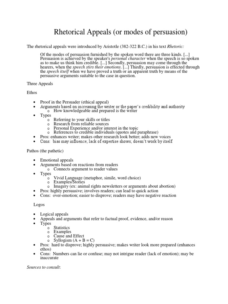 Understanding Rhetorical Appeals | PDF | Science & Mathematics