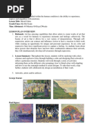 Color Wheel Lesson Plan | PDF | Paintings | Composition (Visual Arts)