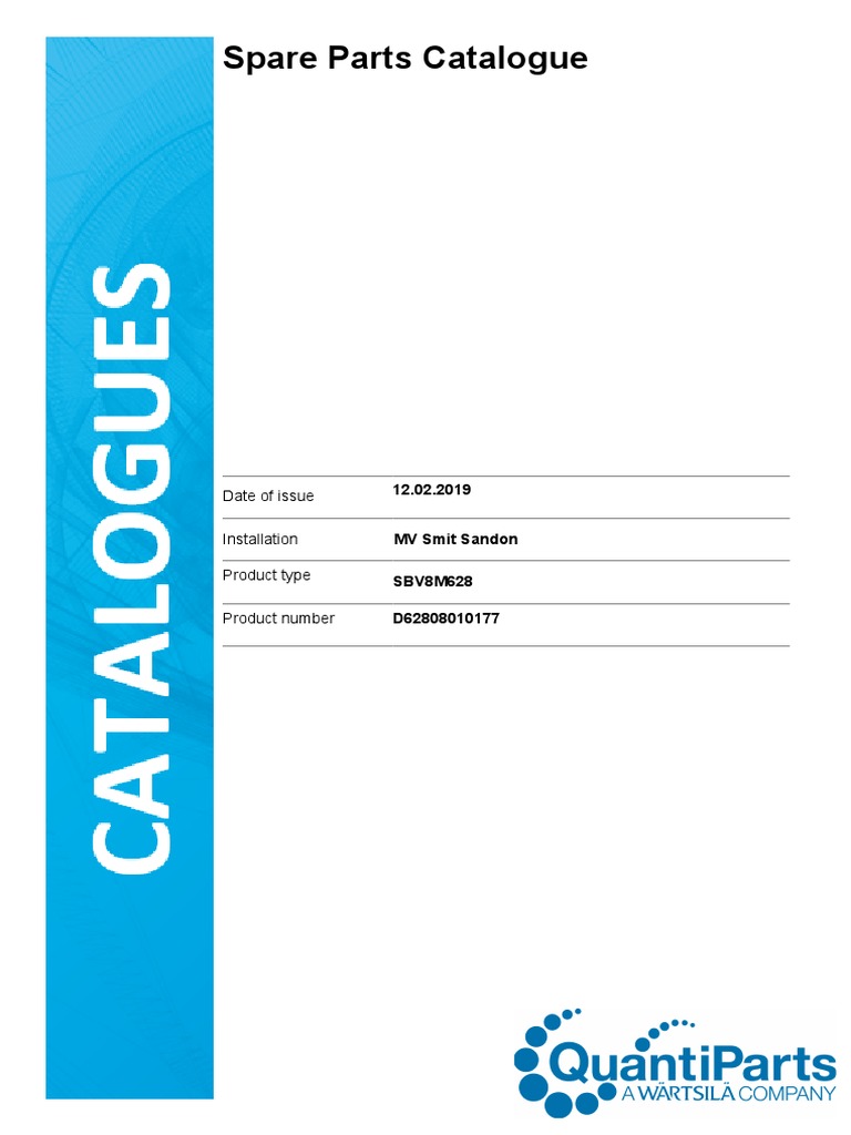 Spare Parts Catalogue SBV8M628 62808010177 | PDF | Piston | Engine ...