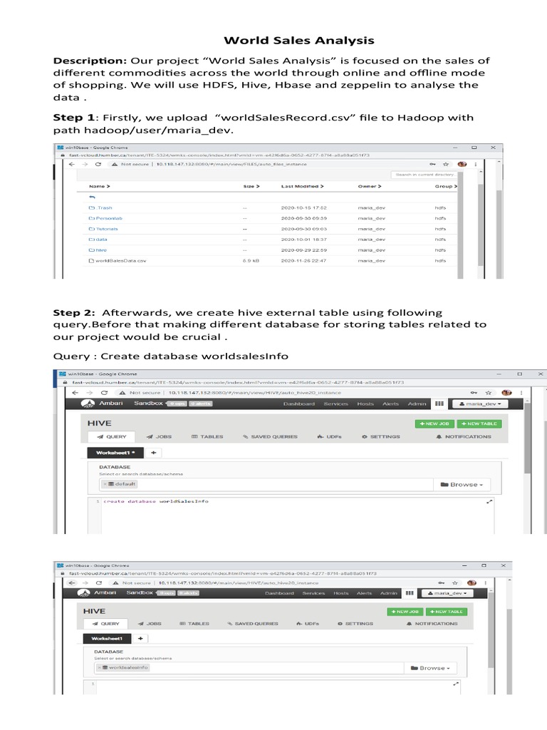 Big Data Group - Project | PDF | Table (Database) | Information Management