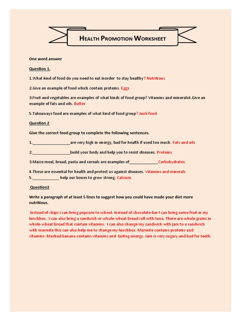 Assessment Worksheet | PDF