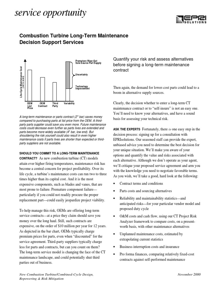 EPRI Combustion Turbine | PDF | Reliability Engineering | Risk