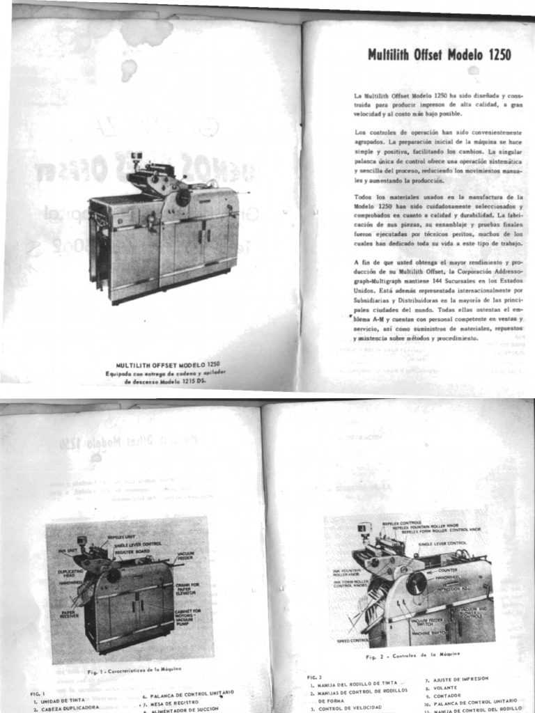 Multilith 1250 | PDF | Informática y tecnología de la información