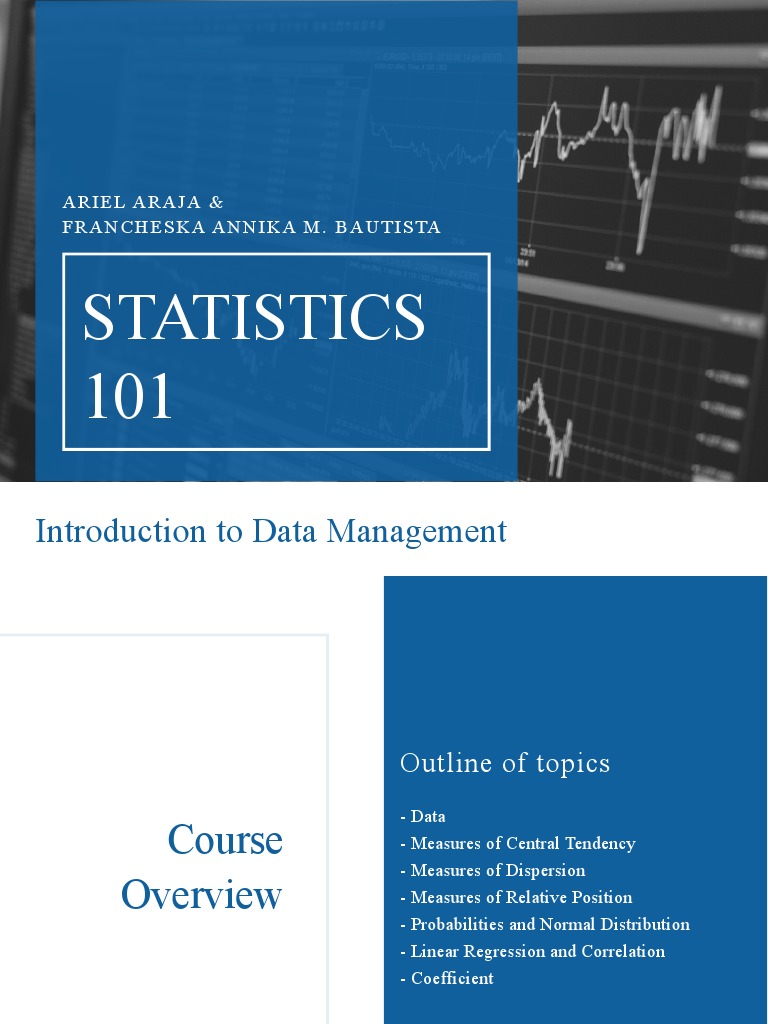 Statistics 101: Introduction To Data Management | PDF | Standard Score ...