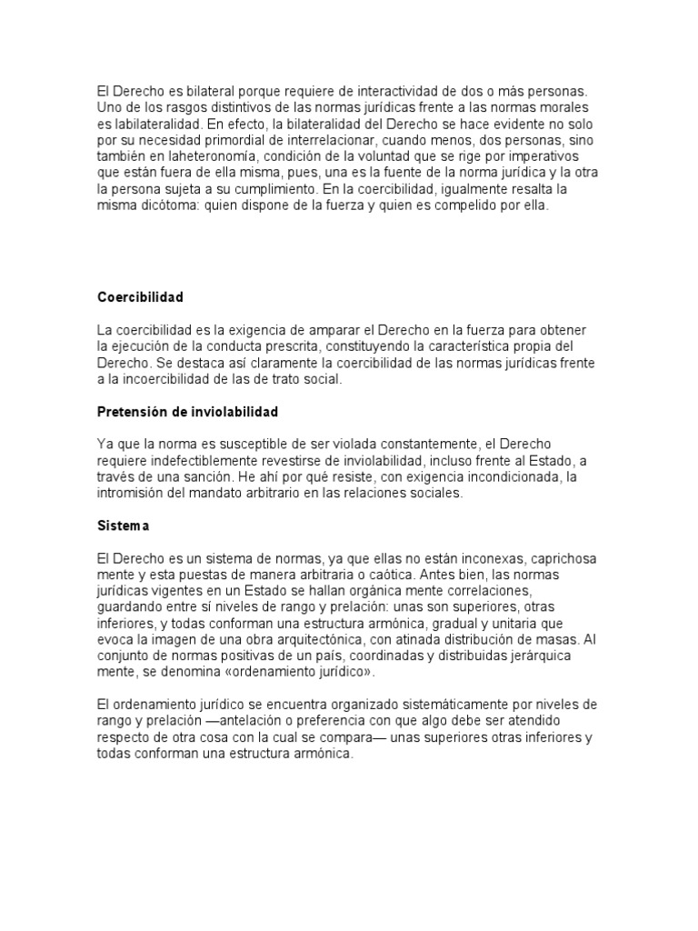 La Bilateralidad del Derecho Jurídico | PDF | Política | Ciencias sociales