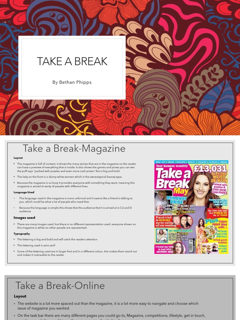 Take A Break Magazine | PDF