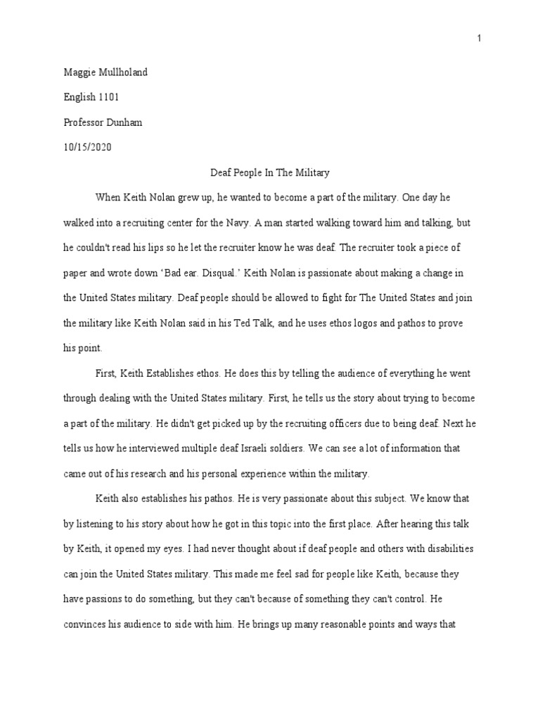 Deaf People in Military | Download Free PDF | Logos | Emotions