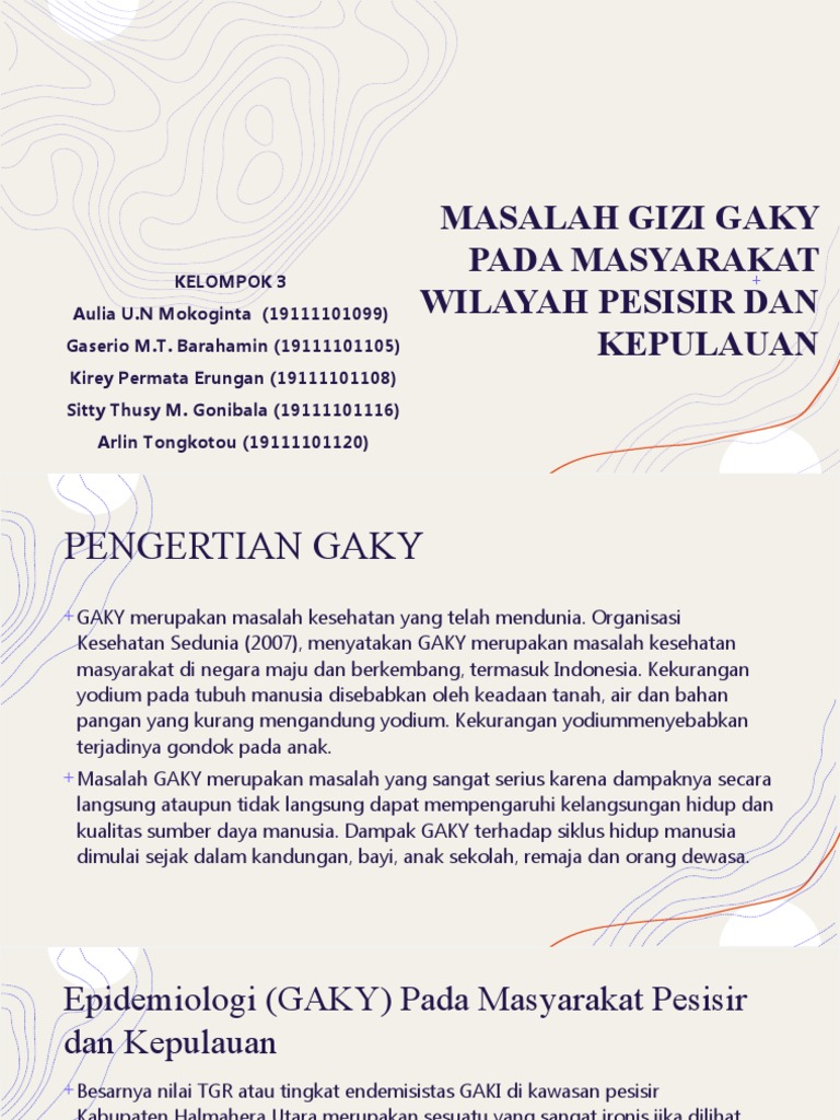Dampak GAKY dan Kekurangan Iodin | PDF