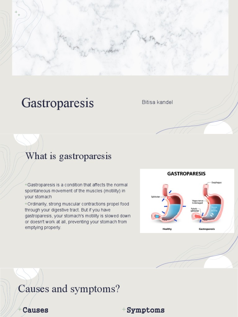 Understanding Gastroparesis Symptoms | PDF | Nausea | Medical Specialties