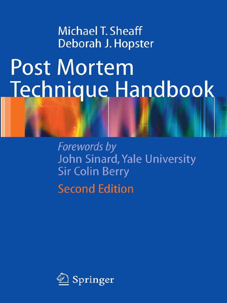 Post Mortem Technique Handbook (Sheaff, Hopster, 2005) | PDF | Coroner ...